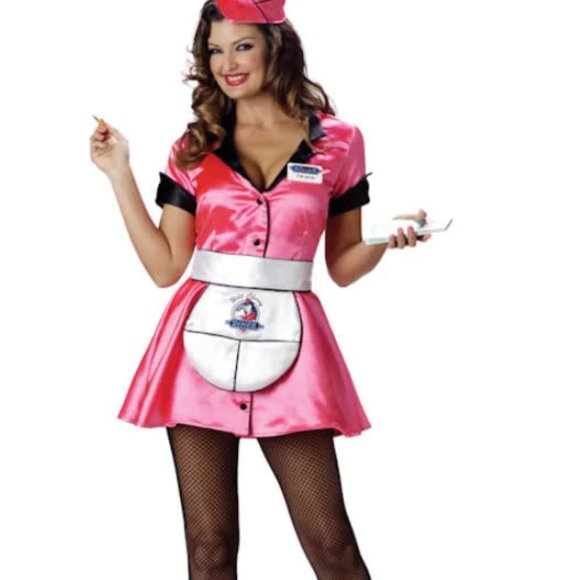 In Character Dresses Servin It Hot Sexy Waitress Costume With 2 Wigs Nip Poshmark